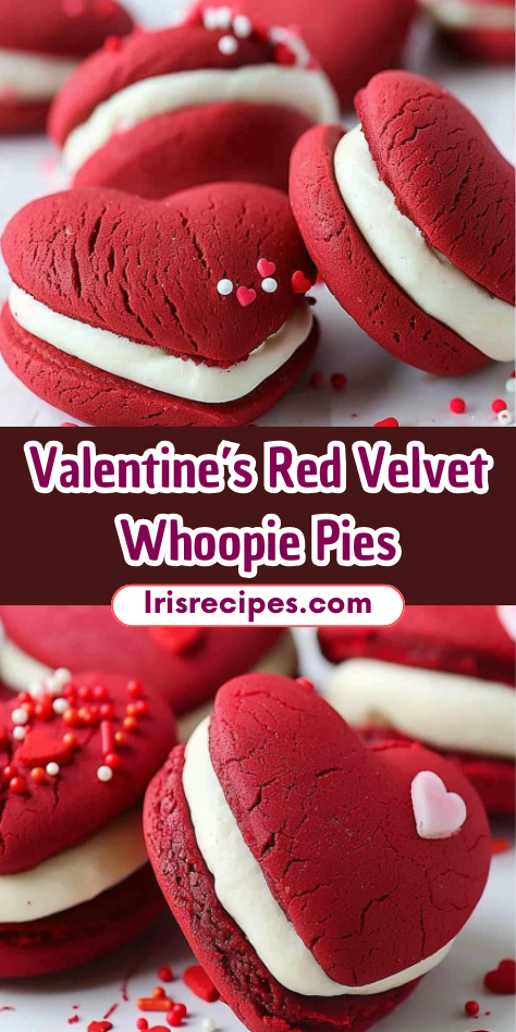 Red Velvet Whoopie Pies – Heart-Shaped Valentine’s Day Treat