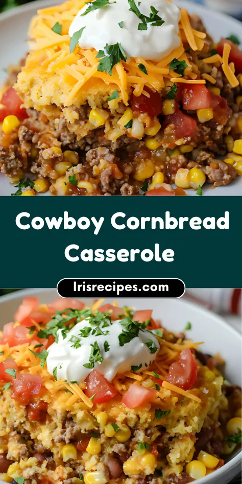Easy Cowboy Cornbread Casserole (Crockpot & Oven Recipe)