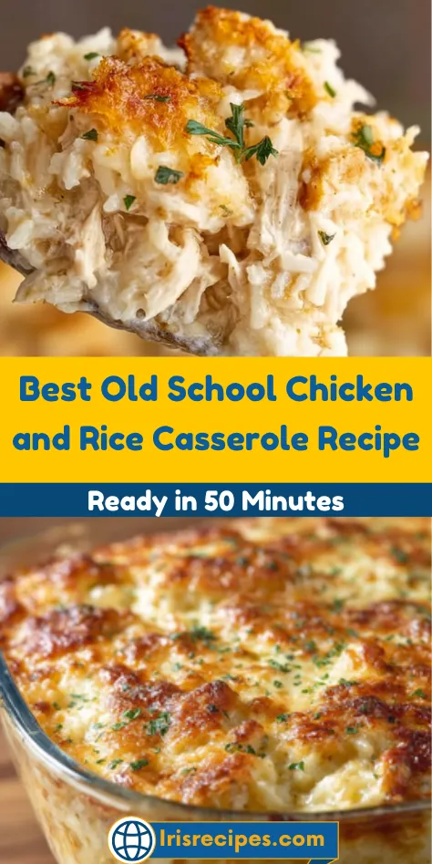 Old School Chicken and Rice Casserole Recipe in 50 Minutes