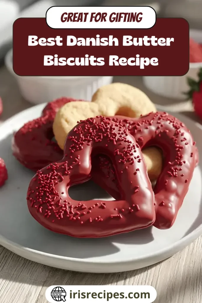 Danish Butter Biscuits with Chocolate Easy Recipe