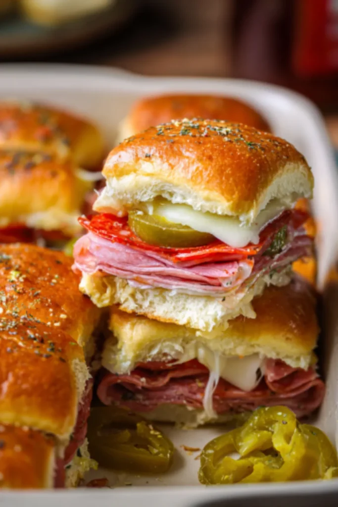 Hot Italian Sub Sliders Recipe Ready in 35 Minutes