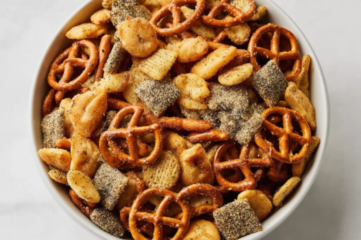 Ranch Pretzel Snack Mix Easy Savory Recipe in 20 minutes