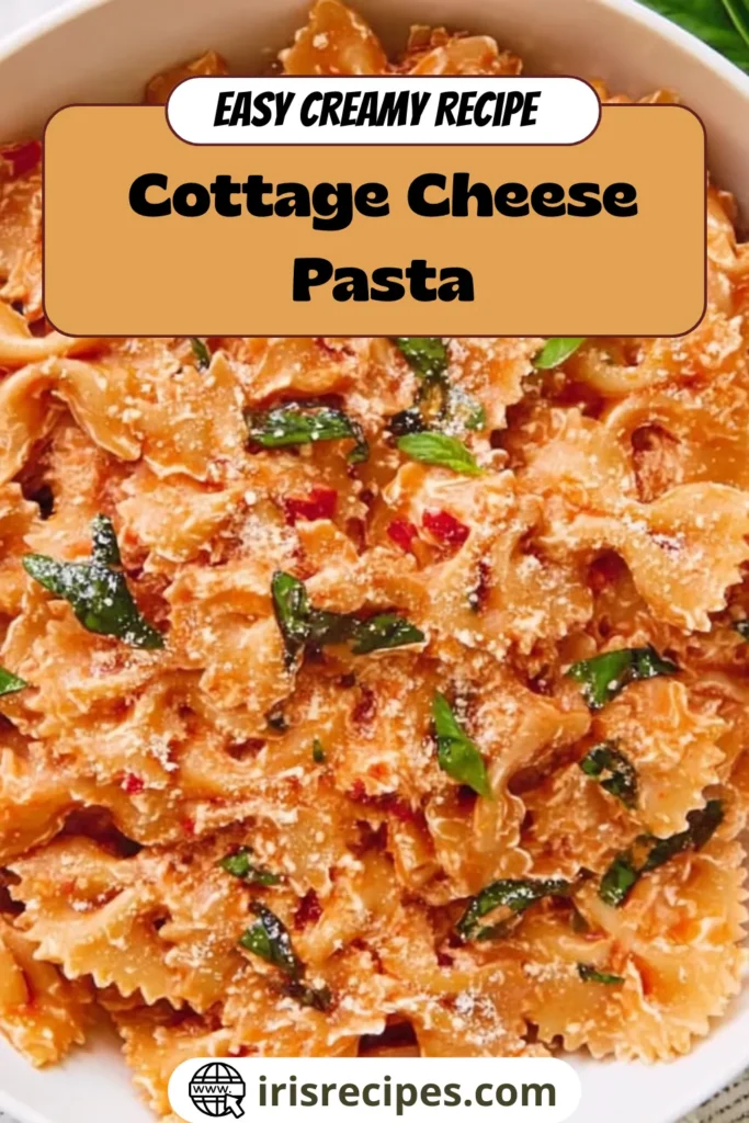 Cottage Cheese Pasta Recipe - Quick & Creamy 20 Minutes